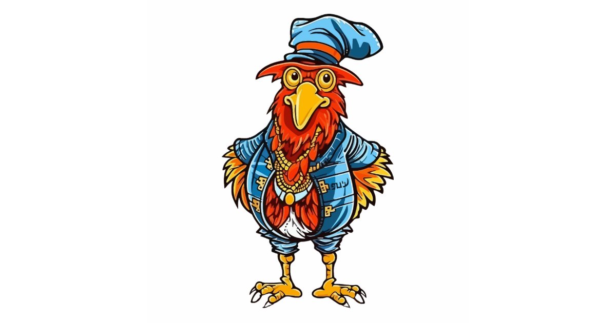 Funny Bossy Cartoon Rooster Cutout | Zazzle