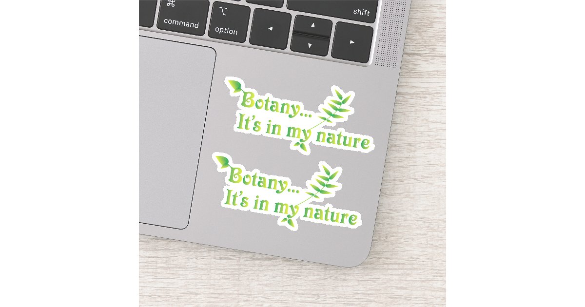 Funny Botanist Nature Set of Two Sticker | Zazzle