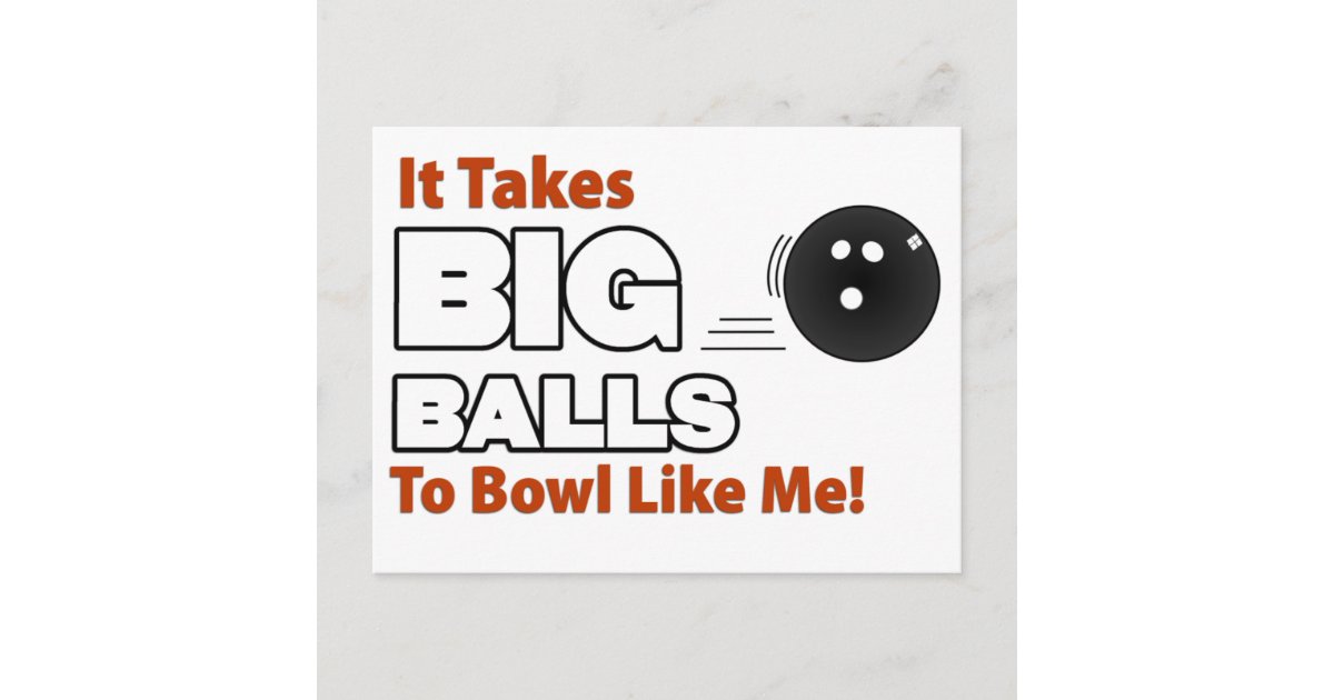 Funny Bowling Postcard | Zazzle