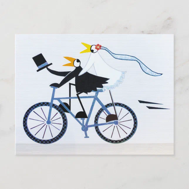 Funny Bride And Groom Loving Couple Holiday Postcard | Zazzle