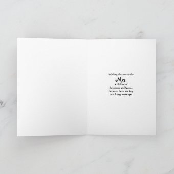 Funny Bride-to-be Bridal Shower Card | Zazzle