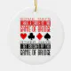 Funny Bridge Player Club Crushed Game of Bridge Ceramic Ornament | Zazzle