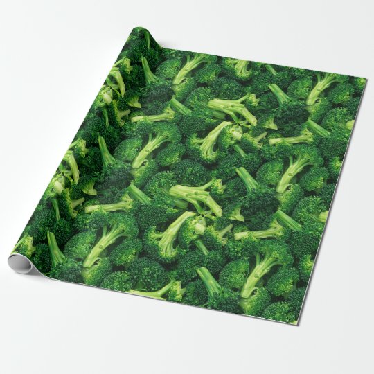 Funny, Broccoli Florets, Custom Wrapping Paper | Zazzle.com