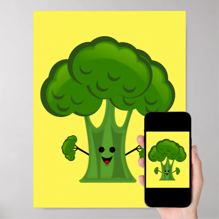 Funny Broccoli Poster | Zazzle