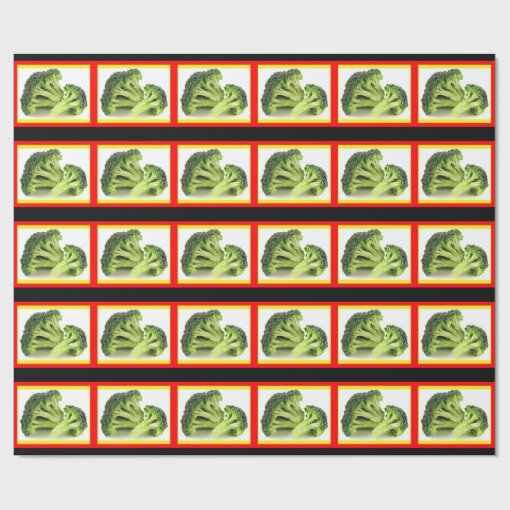 Funny Broccoli Wrapping Paper - Broccoli Gift Wrap | Zazzle