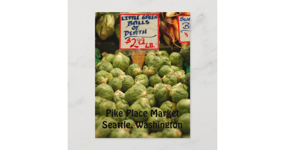 Funny Brussel Sprouts Postcard | Zazzle