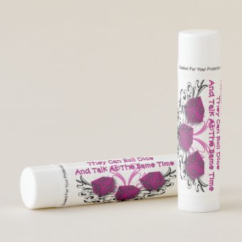 Funny Bunco Players Pink Dice Lip Balm | Zazzle