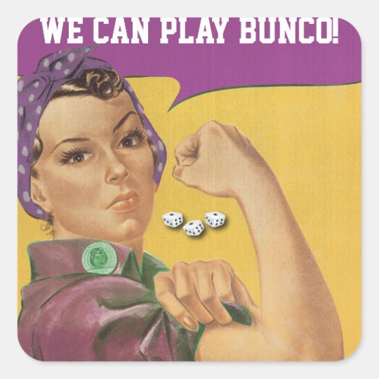 Funny Bunco Sticker - We Can Play Bunco! | Zazzle.com