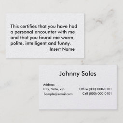 Funny Business Card | Zazzle