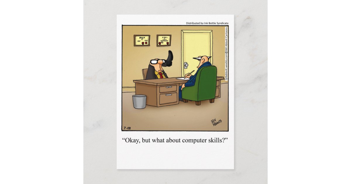 Funny Business Humor Postcard | Zazzle