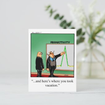 Funny Business Humor Postcard | Zazzle