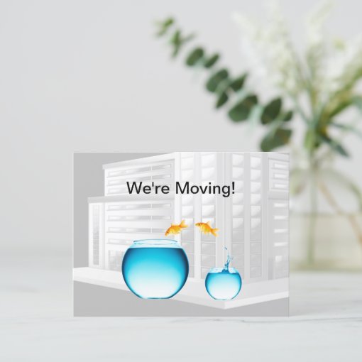 Funny Business Moving Notice Postcard Template | Zazzle