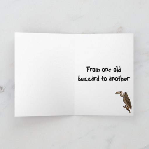 Funny Buzzard Birthday Card | Zazzle
