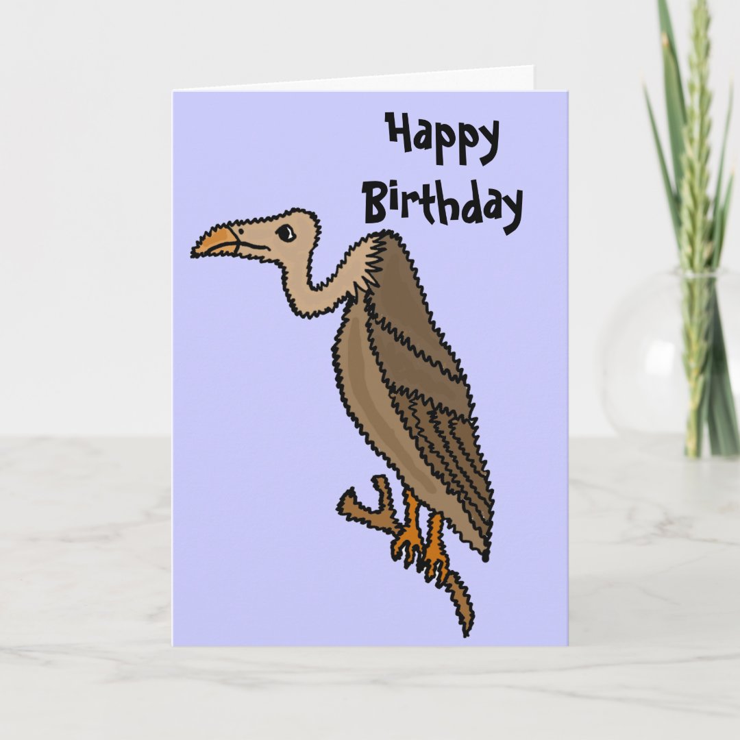 Funny Buzzard Birthday Card | Zazzle