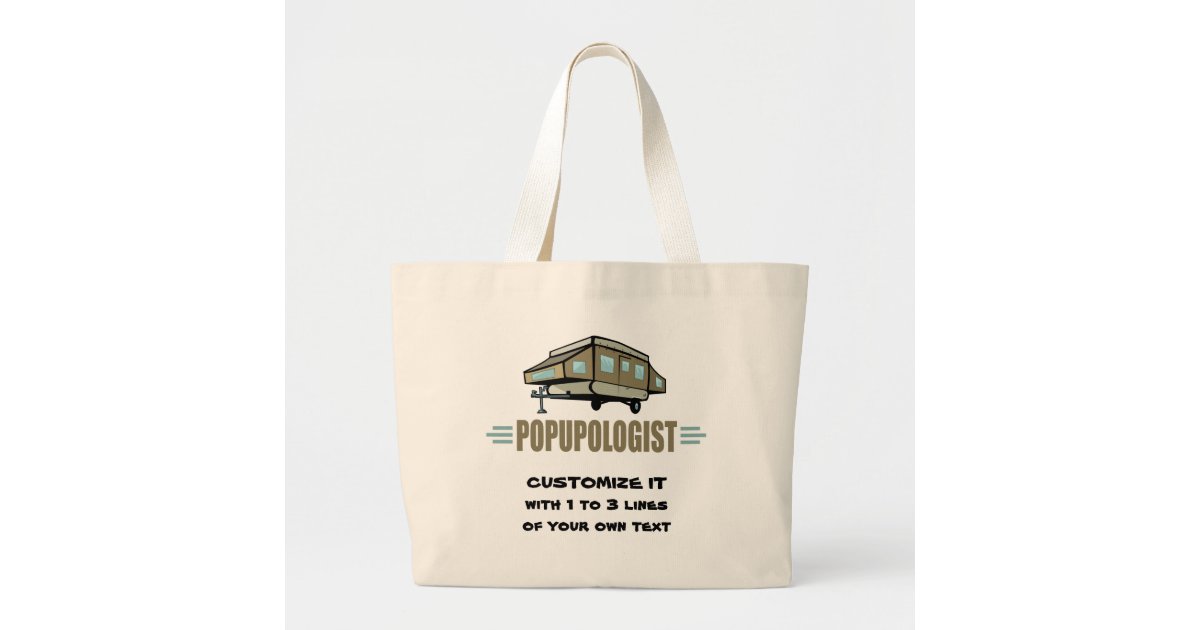 Funny Camping Large Tote Bag | Zazzle.com
