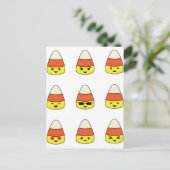Funny Candy Corn Emoji Postcard | Zazzle