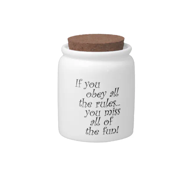 Funny candy jar unique gift ideas quotes gifts | Zazzle