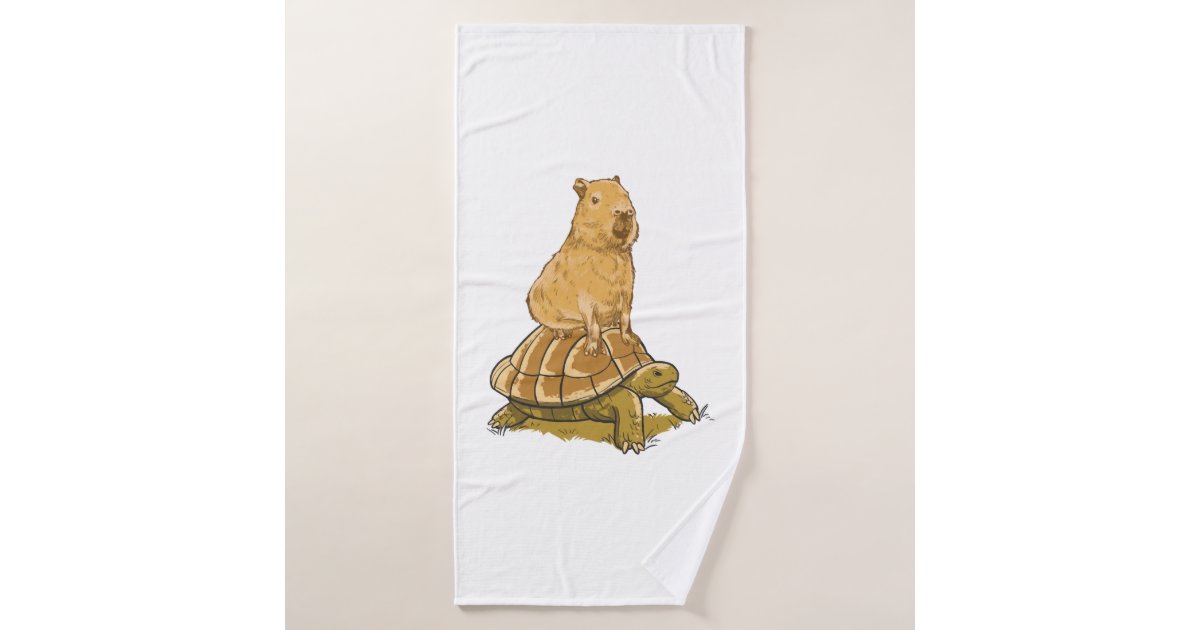 Funny Capybara Animal Turtle Cute Capybara | Zazzle