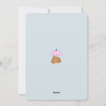 Funny Capybara Couple Blue Pun Birthday Card | Zazzle