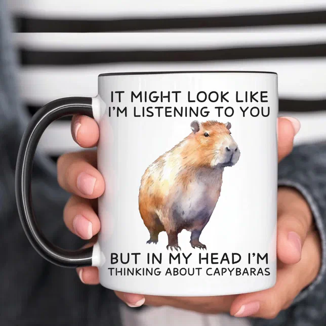 Funny Capybara Mug | Zazzle