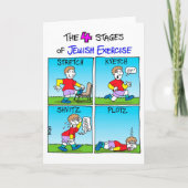 Funny card for Rosh Hashanah - Jewish Exercise | Zazzle