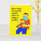 Funny Card Playing PPE Man Cartoon | Zazzle