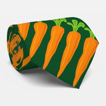 Funny carrot vegetable veggie neck tie | Zazzle