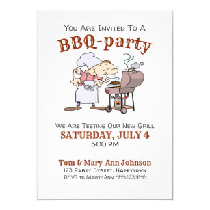 Funny Bbq Invitations | Zazzle