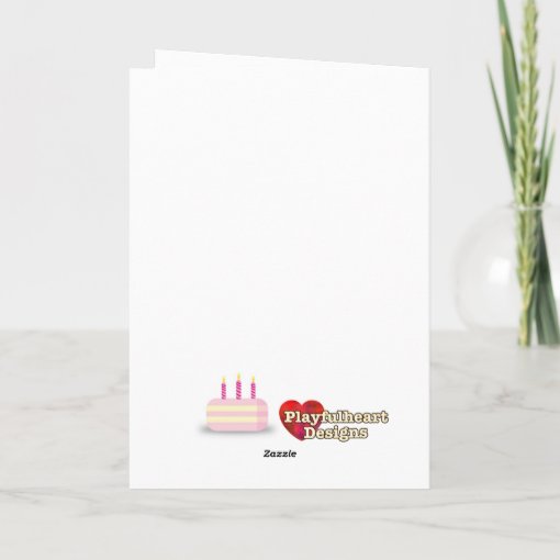 Funny cartoon cat flying in a blue sky Birthday Card | Zazzle