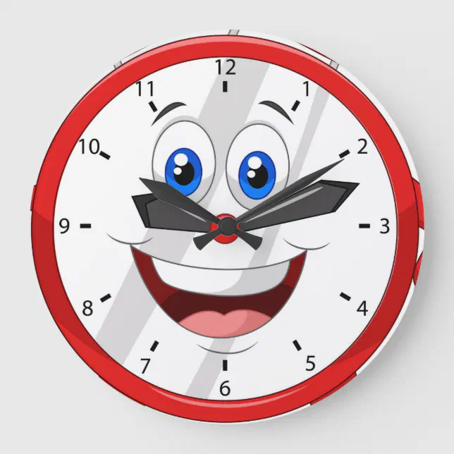 Funny Cartoon Clock | Zazzle
