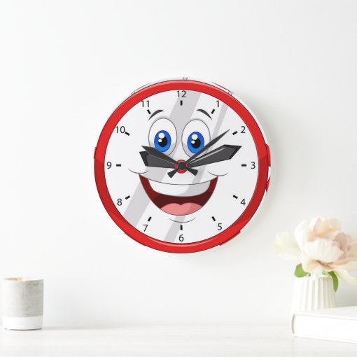 Funny Cartoon Clock | Zazzle