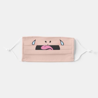 Funny Cartoon Cry Baby Face Mask | Zazzle