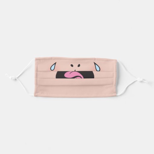 Funny Cartoon Cry Baby Face Mask | Zazzle