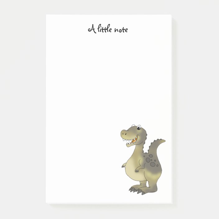 funny cartoon dinosaur post-it notes | Zazzle.com