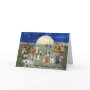 Funny Cartoon Dogs Moon Holiday Card | Zazzle