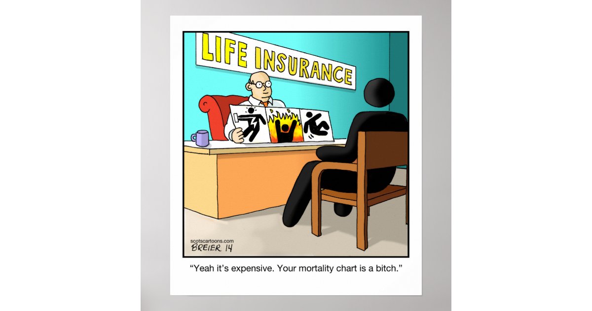 Funny Cartoon Poster- Actuary Poster | Zazzle
