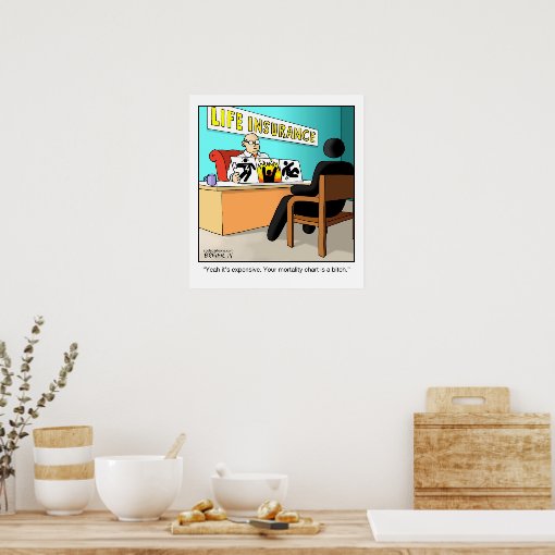 Funny Cartoon Poster- Actuary Poster | Zazzle