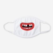 Funny Cartoon Smiling Laughing Mouth Missing Tooth White Cotton Face ...