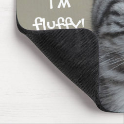 Funny Cat Caption Trust Me I'm Fluffy Mouse Pad | Zazzle