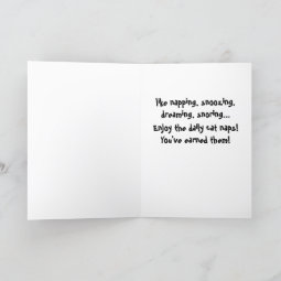 Funny Cat Congratulation on Retirement Card | Zazzle