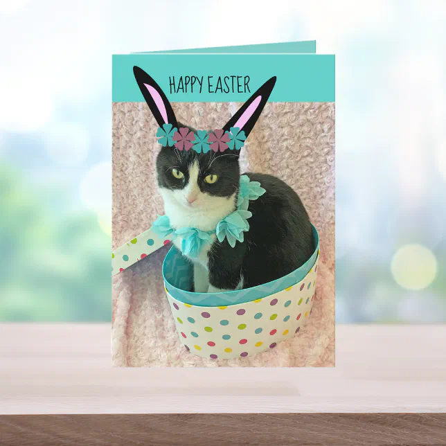 Funny Cat Easter Card | Zazzle