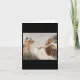 Funny Cat God Creation Of Adam Meme Michelangelo J Card | Zazzle