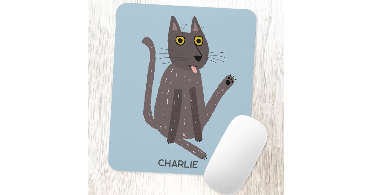 Funny Cat Humor Personalized Mouse Pad | Zazzle