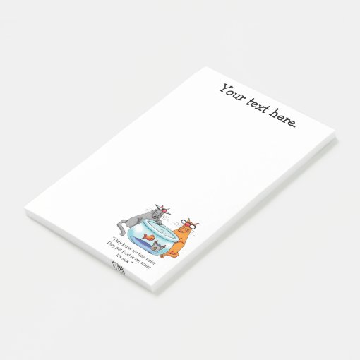 Funny Cat Humor Post-it Notes | Zazzle