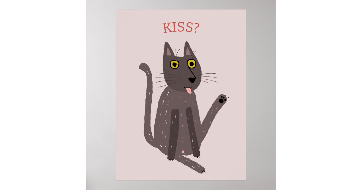 Funny Cat Humor Poster | Zazzle