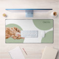 Funny Cat Personalized Desk Mat | Zazzle