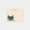 funny cat post it notes black cat | Zazzle