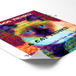 Funny Cat Poster | Zazzle