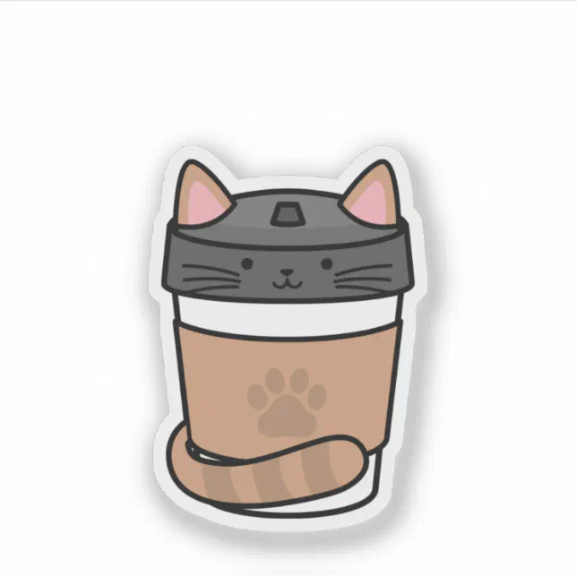 Funny Cat Sticker | Zazzle