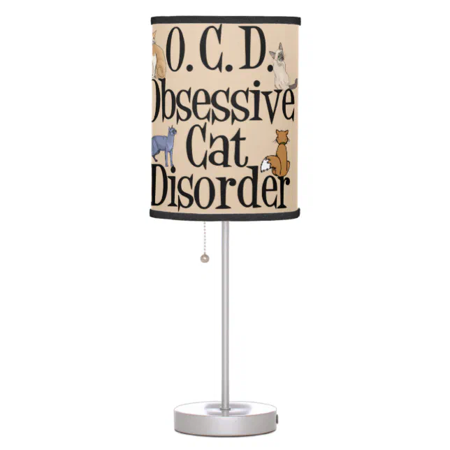 Funny Cat Table Lamp | Zazzle